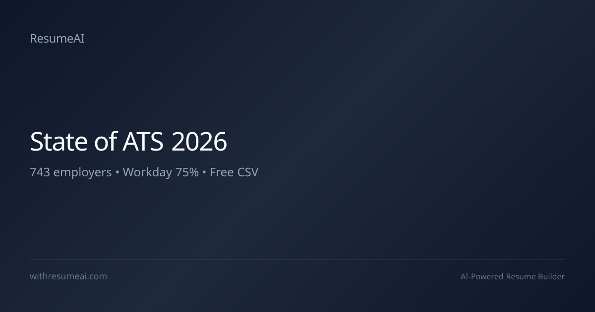 State of ATS 2026: Which ATS Do Fortune 500 Companies Use? | ResumeAI ...
